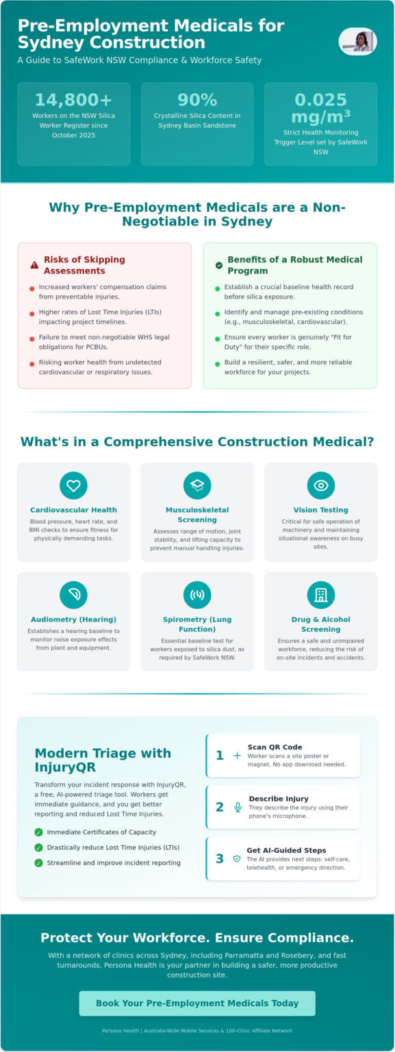 Pre-Employment Medicals for Sydney Construction Workers: A 2026 Silica ...